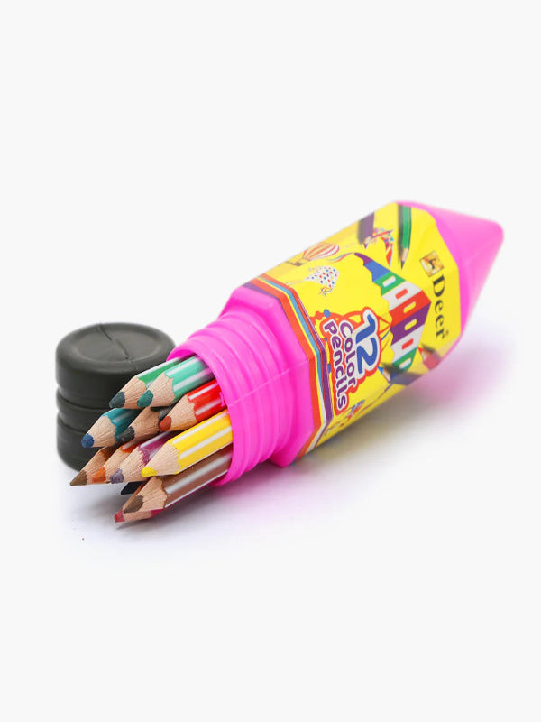 Pack Of 12 Deer Color Pencils Multicolor – The Cut Price